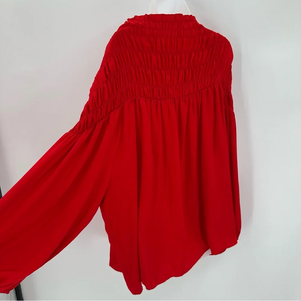 C Est. 1946 | Tops | Cato Est 946 Top Womens 2628w Red Shirred Draped ...